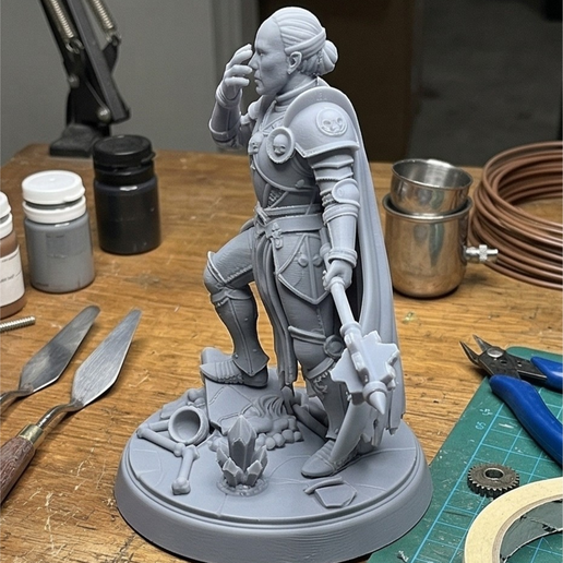 🎲 Porcelain Sentinel - Faceless Cleric / Marble Knight | RPG Hero ...