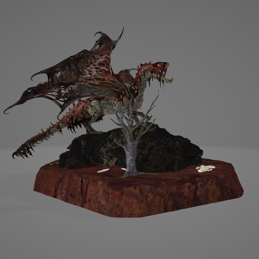 👹 MONSTER HUNTER VAAL HAZAK FIGURE・ STL File for 3D printing・Cults
