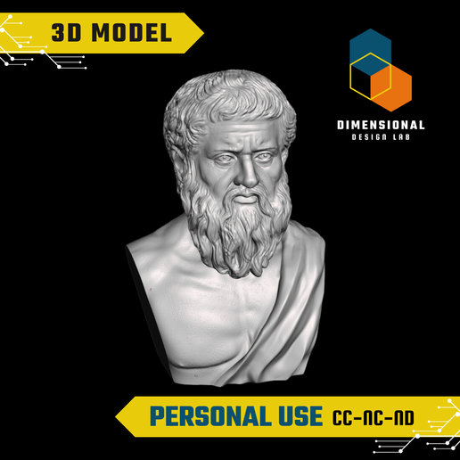 📁 Modèle 3D de Platon - Fichier STL de haute qualité pour l'impression ...