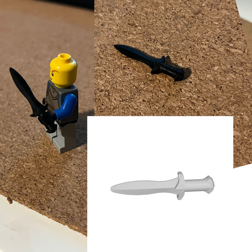 🗡️ Lego Sword fits perfectly! | BrickBattleGear・ STL File for 3D ...