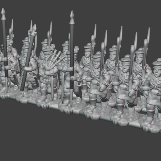🎲 AWI British - Highlanders・ STL File for 3D printing・Cults