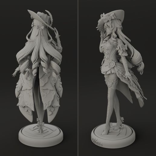 👩 Navia - Genshin Impact・ 3D File for 3D printing・Cults