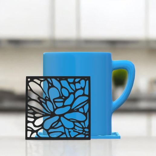 OBJ file Coasters Stylish and Functional, Tea, Coffee, Alcohol 🫖 ・3D ...