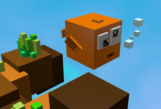 Free 3D file Pixel Fish 3D model - Pixelart123 🐠 ・Object to download ...