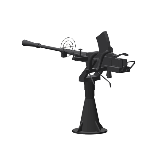 🔫 Machine gun・ OBJ File for 3D printing・Cults