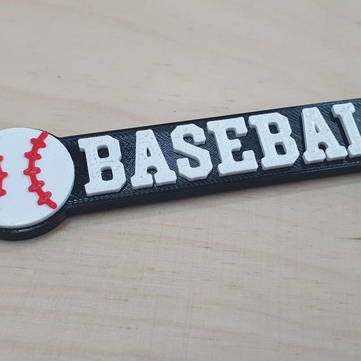 🗝️ Keychain Baseball・Free STL File for ・Cults
