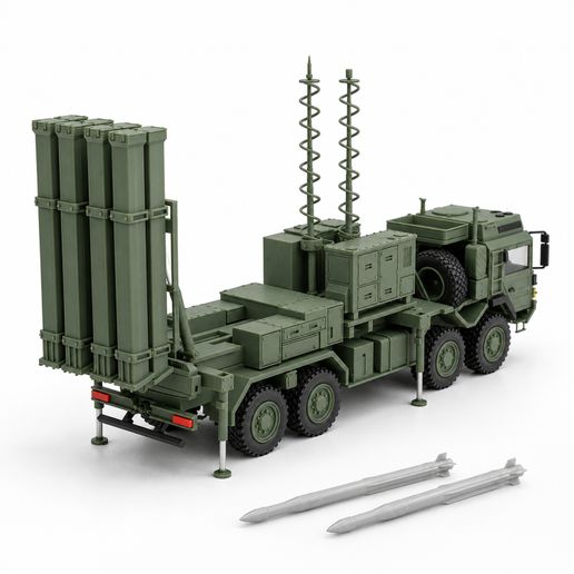 🎲 IRIS-T SLM Launcher Vehicle STL – Air Defense Missile System 3D ...