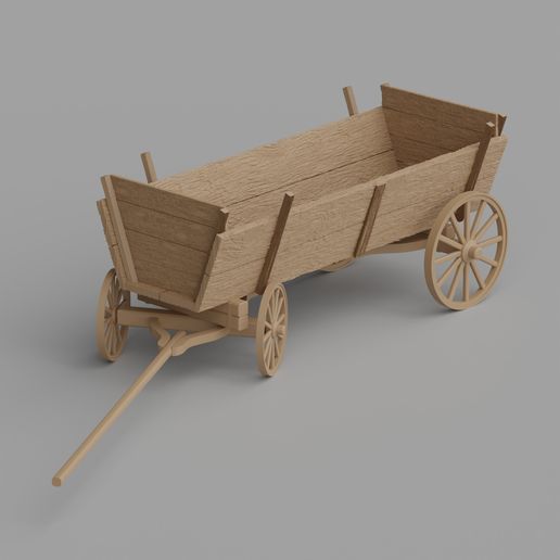 STL file Old european wagon 1:35 👴 ・3D printer design to download・Cults