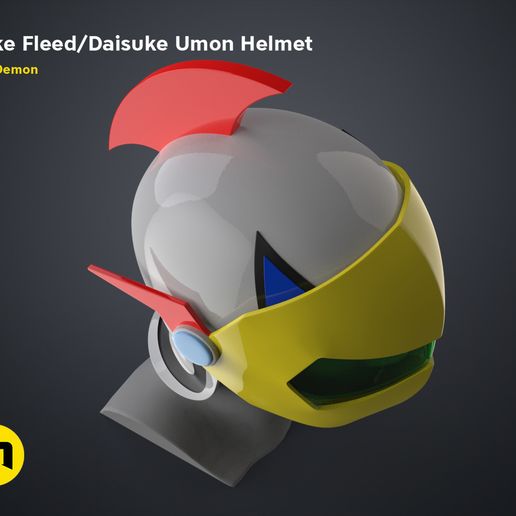 3D file Duke Fleed/Daisuke Umon Helmet 🪖 ・3D printer design to download ...