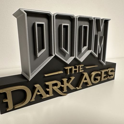 🎨 Doom: The Dark Ages logo・ 3D File for 3D printing・Cults