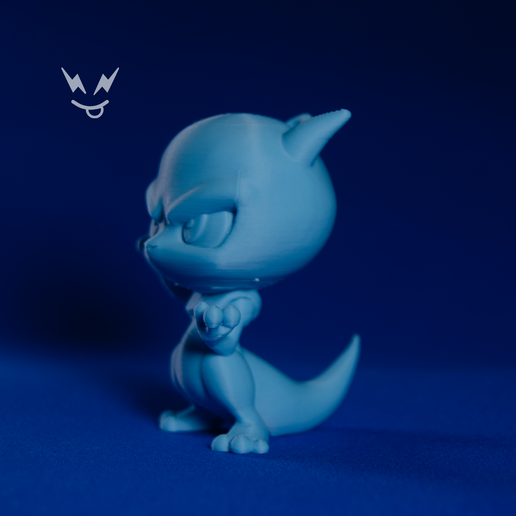 🐉 Pokemon Chibi - Mewtwo Chibi Keychain | Keychain・Free STL File for 3D ...