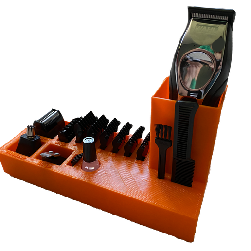 Fichier STL Organisateur Wahl Buzzer/Trimmer avec sections étiquetées 🛁 ...