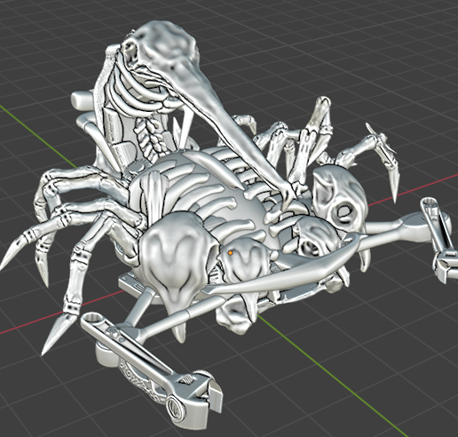 👹 Junk Golem - Scorpion・Free STL File for 3D printing・Cults