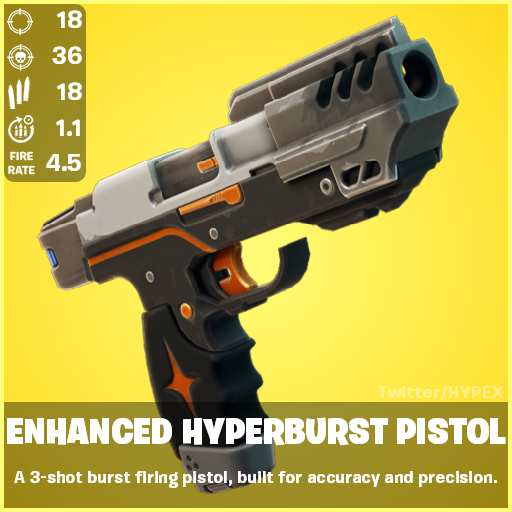 🔫 Fortnite Hyperburst Pistole・ STL Datei für 3D-Druck・Cults