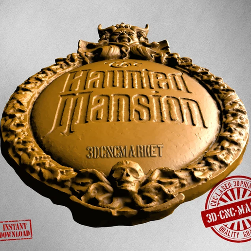 👻 The Haunted Mansion stl, The Haunted Mansion 3d figure, stl, 3d ...