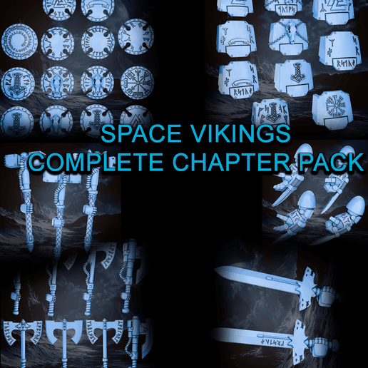 🛰 Space Vikings - Complete Chapter Pack・ 3D File for 3D printing・Cults