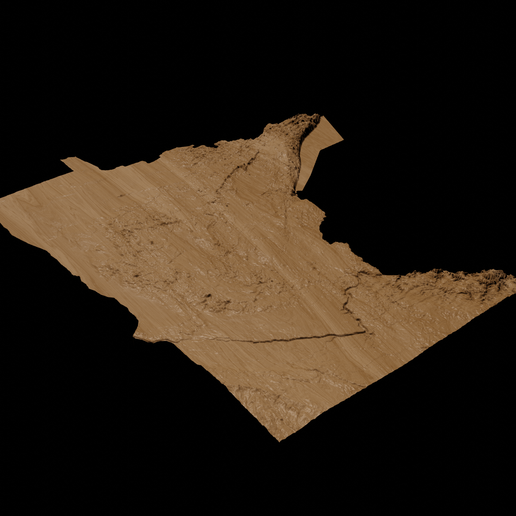 🗺️ Topographic Map of Minnesota – 3D Terrain・ 3D File for 3D printing・Cults