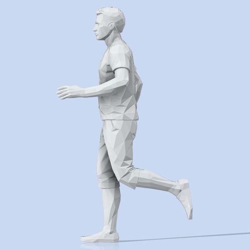 🏃 Running Human – Dynamic Pose・Free STL File for 3D printing・Cults