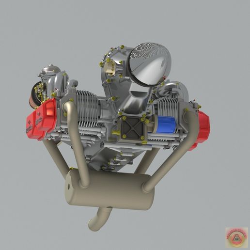 🛩️ ROTAX 912 ULS - AIRPLANE ENGINE・ STL File for 3D printing・Cults