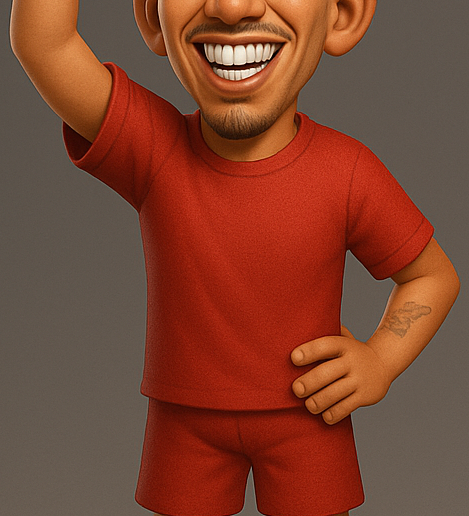 🇧🇷 Roberto Firmino cartoon・ STL File for 3D printing・Cults