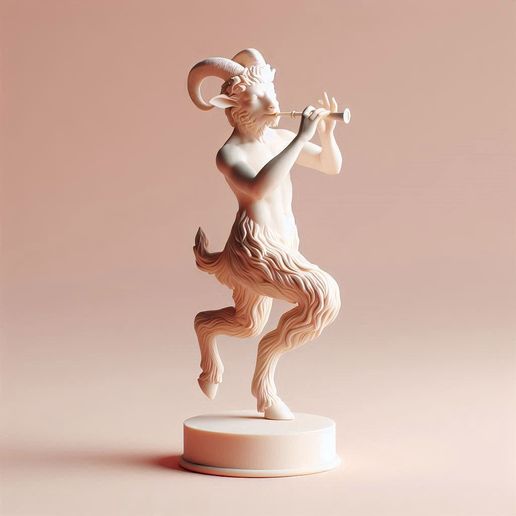 💃 397 Dancing Faun with Flute, magic, creature, fantasy, wood, faun ...
