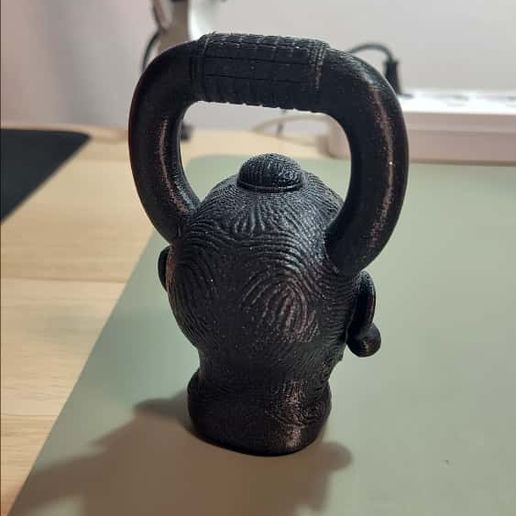 ⚽ Kettlebell Gym Maori Warrior Head Haka・3D Print with the Prusa MINI+ ...