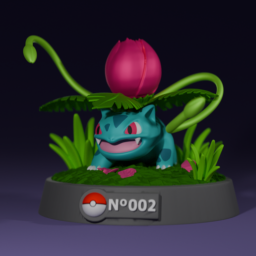 🐉 Ivysaur・ STL File for 3D printing・Cults