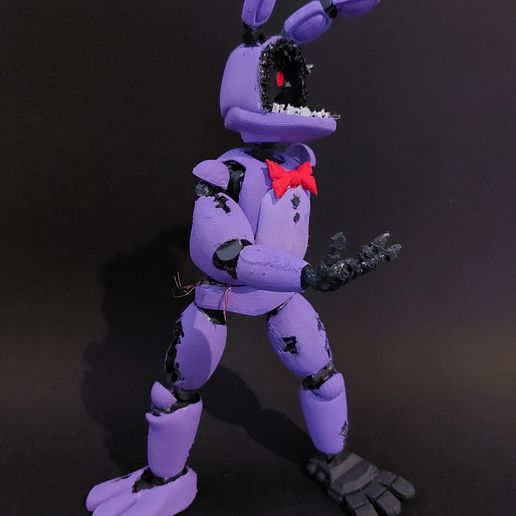 STL file withered bonnie Action figure・3D printable design to download・Cults
