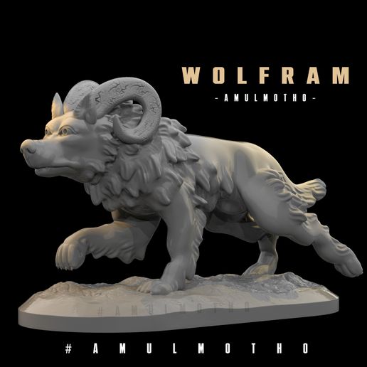 3D file wolf Ram dog for 3d printable model 🐺 ・3D printable model to ...