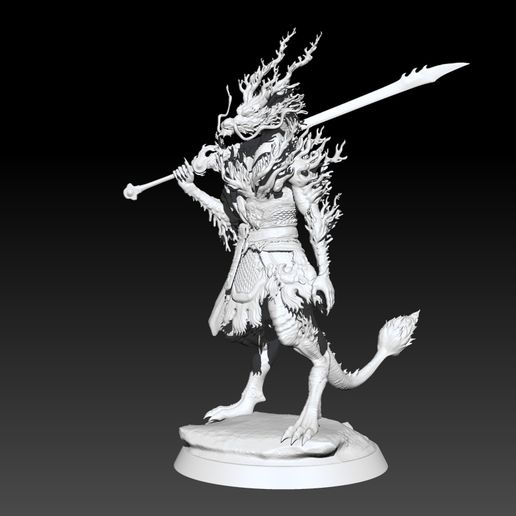 🦸 Cyan Loong |WuDuLong| Yaoguai King-BLACK MYTH WUKONG STL 3D PRINT・ 3D ...