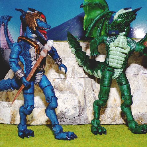 🐉 NEWFIG 1 - Dragonoid・ 3D File for 3D printing・Cults