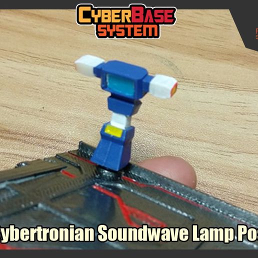 🔦 [CyberBase System] Cybertronian Soundwave Lamp Post・Free STL File for ...