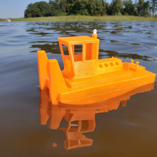 🛥️ Mini rc Springer tug boat・ STL File for ・Cults