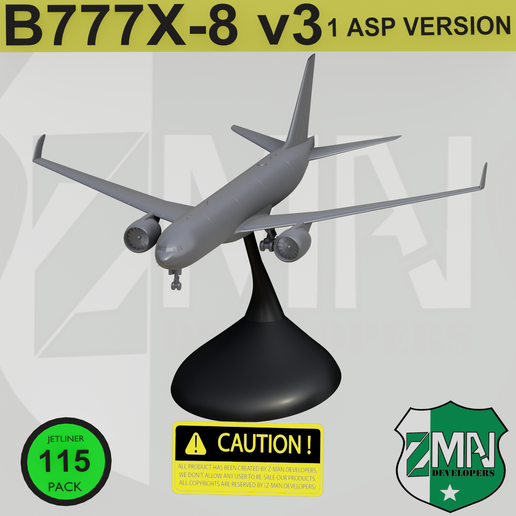 👪 B777 (family pack) all in one v6・ STL File for 3D printing・Cults