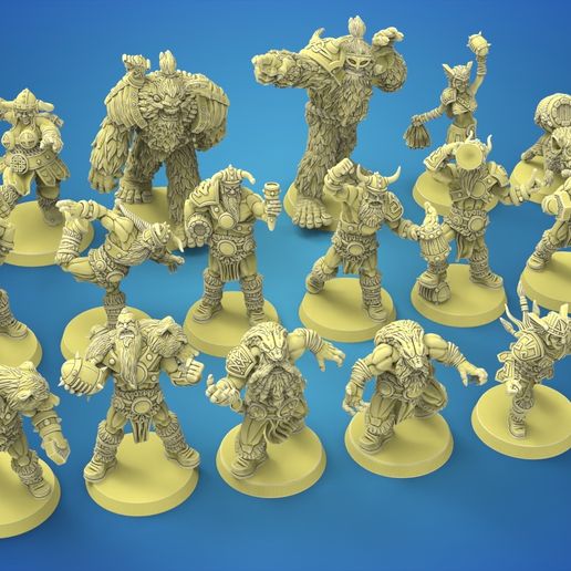 🍺 Beerhalla heroes Team・ 3D File for ・Cults