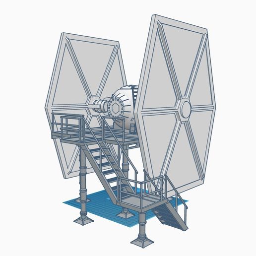 👔 Hasbro TVC Tie Fighter Gantry / Platform as seen in Star Wars ...