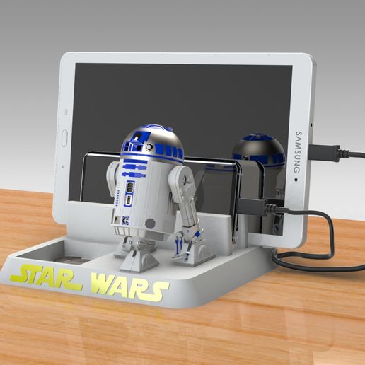 🆕 NEW - STAR WARS R2D2 - ANDROID - CELL PHONE AND TABLET HOLDER・ STL ...