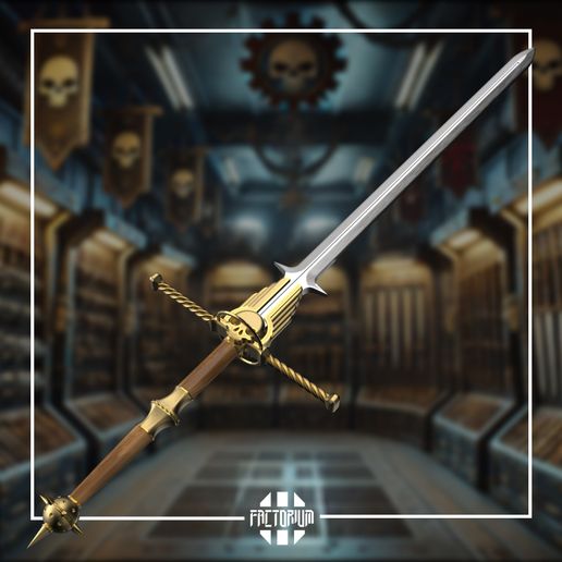 🗡️ Two-Handed Power Sword・ STL File for 3D printing・Cults