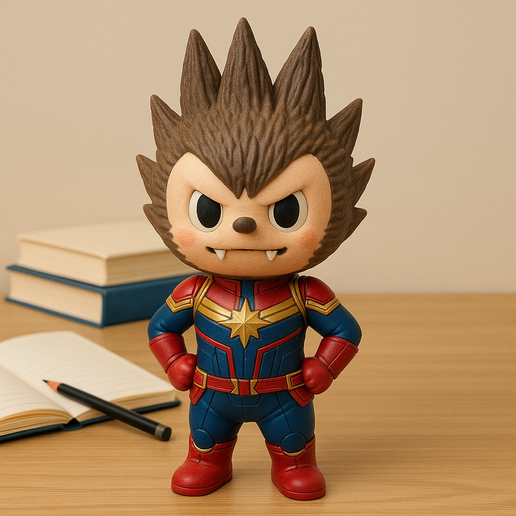 🦸‍♂️ Labubu - Captain Marvel DC Comics statue - 3D print・ 3D File for ...