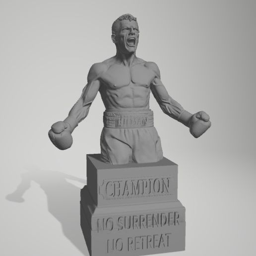 👤 "The Hitman" Ricky Hatton Statue - Boxer Bust and Trophy・ STL File ...