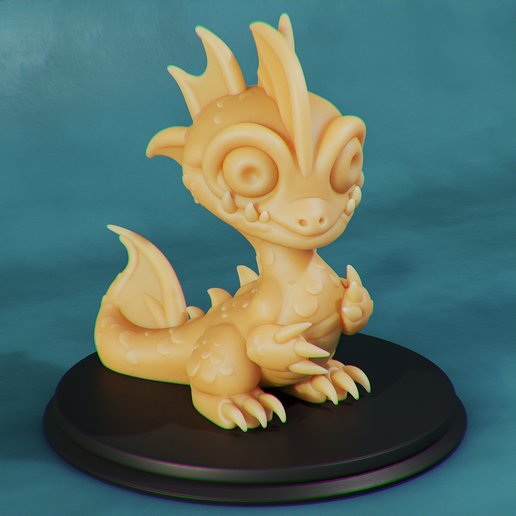 3D file Cute Dragon 🐉 ・3D print design to download・Cults