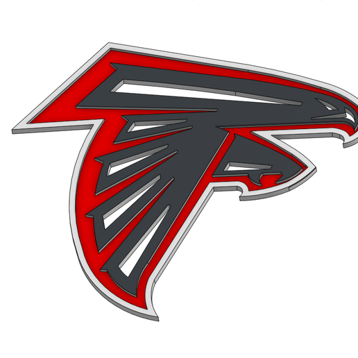 🏈 ATLANTA FALCONS LOGO・ STL File for ・Cults