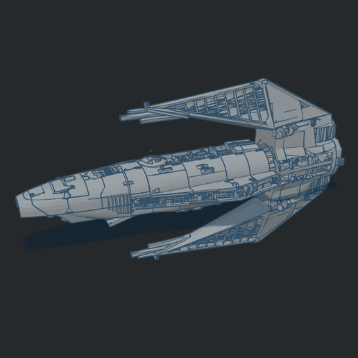⭐ SW - GAT 18 Imperial Blastboat・Free STL File for 3D printing・Cults