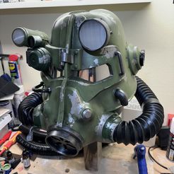 3D printed Fallout 3 - T45-d Power Armour Helmet • made with Ender3v2・Cults