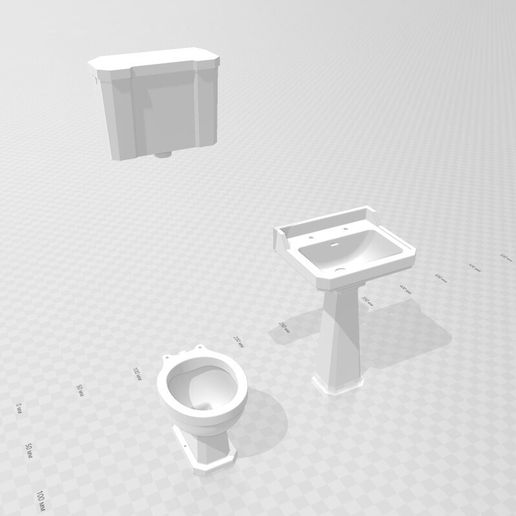 🚽 Fully functional miniature toilet cistern in classic style・ STL File ...
