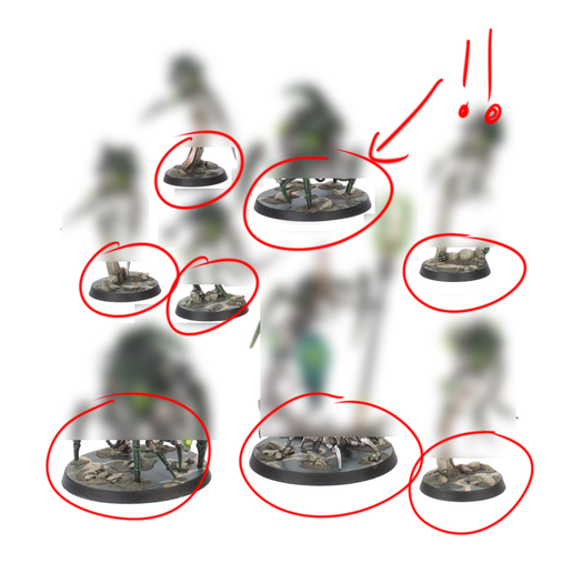 🟣 Canoptek Circle Base Set (16 Bases)・ STL File for 3D printing・Cults