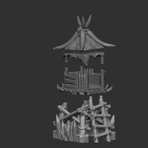 🎲 Orc Watchtower - Terreno de fantasía imprimible en 3D・Archivo 3D para ...