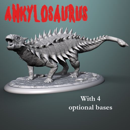 🦖 3 Ankylosaurus models・ STL File for 3D printing・Cults