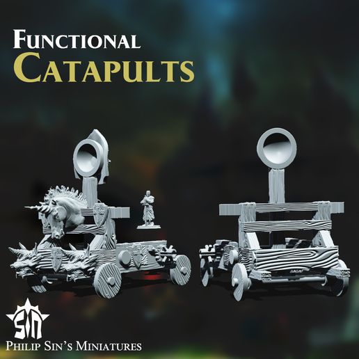 STL file Functional Catapult 🏗️ ・3D printable model to download・Cults