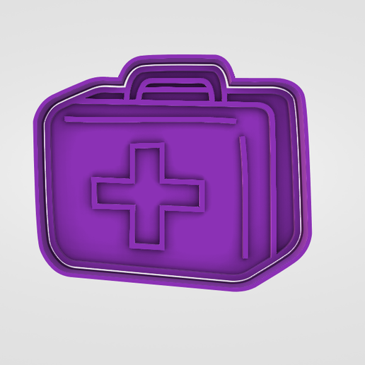 arquivo STL First aid kit - Cookie Cutter 🍪 ・design para impressora 3D ...